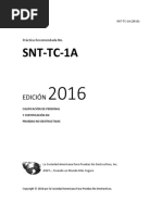 snt-tc-1a-2024-espanol-asnt-tc-1a | PDF | Pruebas no destructivas | Ultrasonido