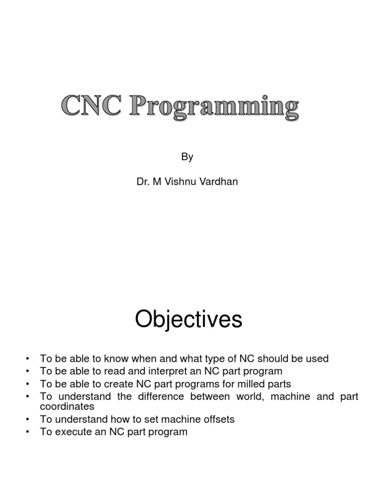 11 Cad Cam CNC Programming MVV | PDF | Numerical Control | Machining