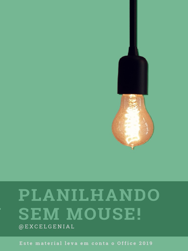 Aprenda a usar Excel sem mouse | PDF | Microsoft Excel | Tempo