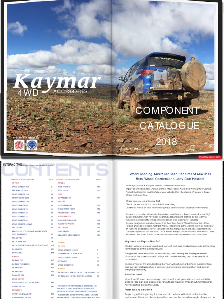 Kaymar Catalogue | PDF | Pickup Truck | Vehicles