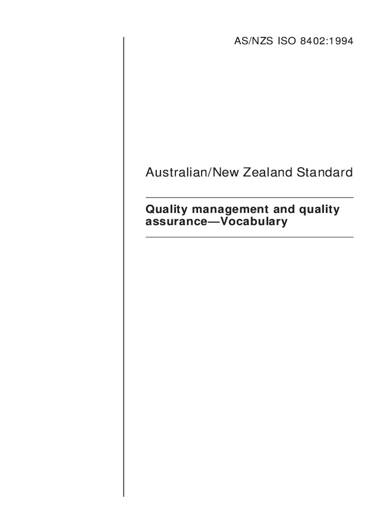 ISO 8402-1994 | PDF | International Organization For Standardization ...