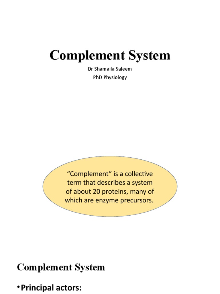 Complement System | PDF