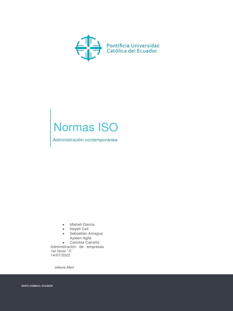 Normas Iso 22005 | PDF | Calidad (comercial) | Organización ...