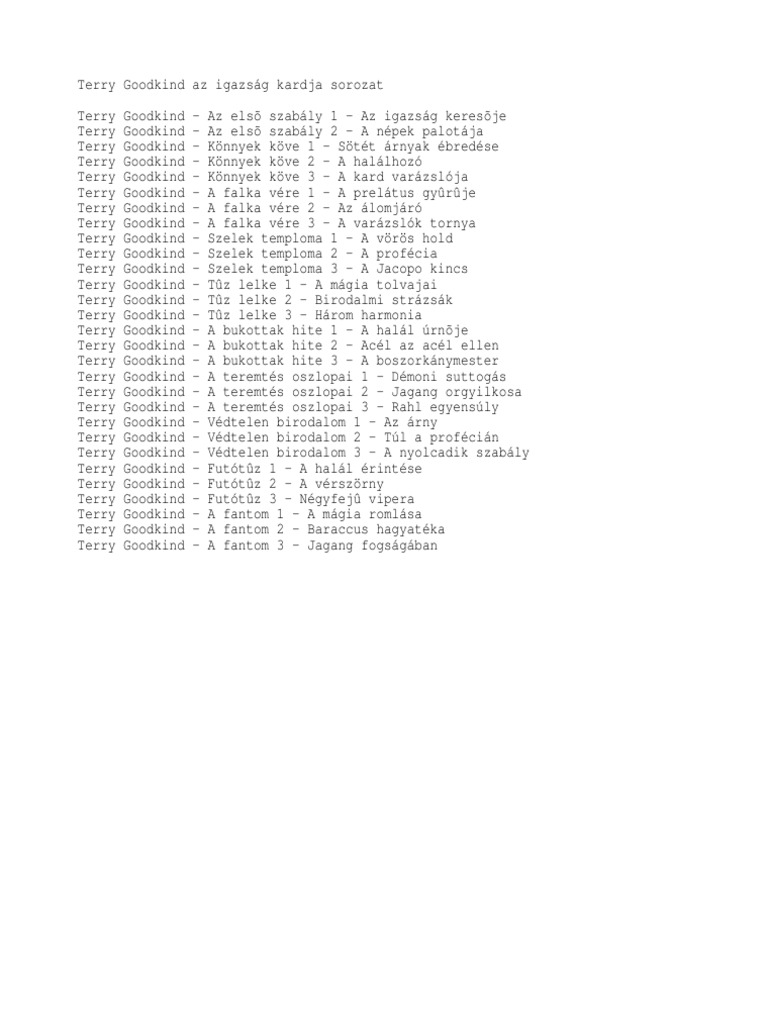 Sorrend | PDF