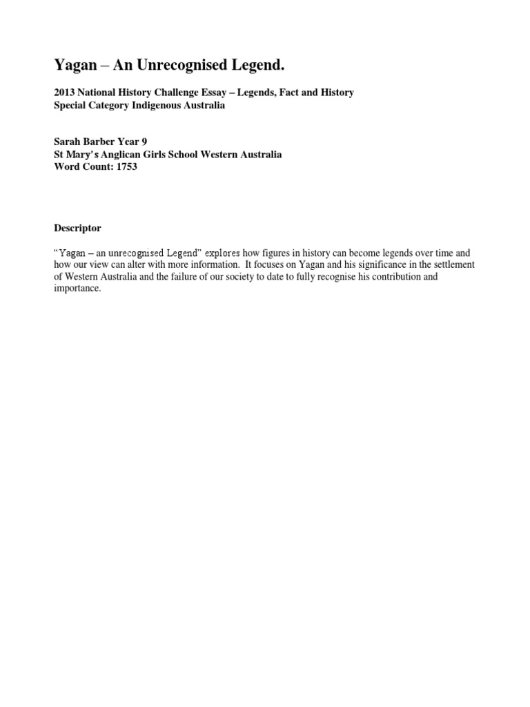 Yagan: The Unrecognized Indigenous Hero | PDF | Indigenous Australians