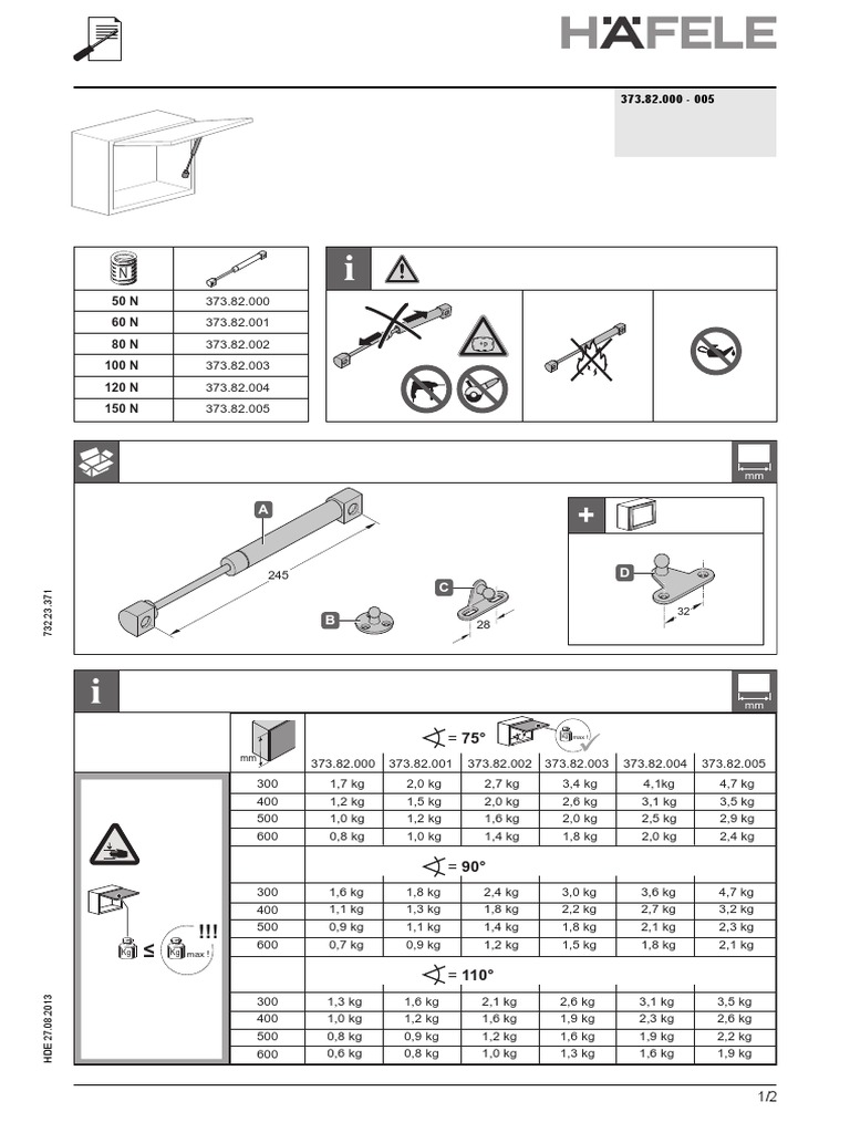 Hafele Piston A Gas | PDF