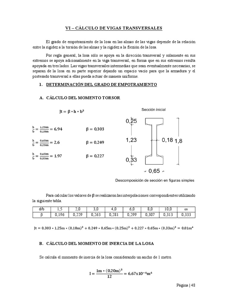 8 - Vigas Transversales | PDF | Viga (Estructura) | Hormigón