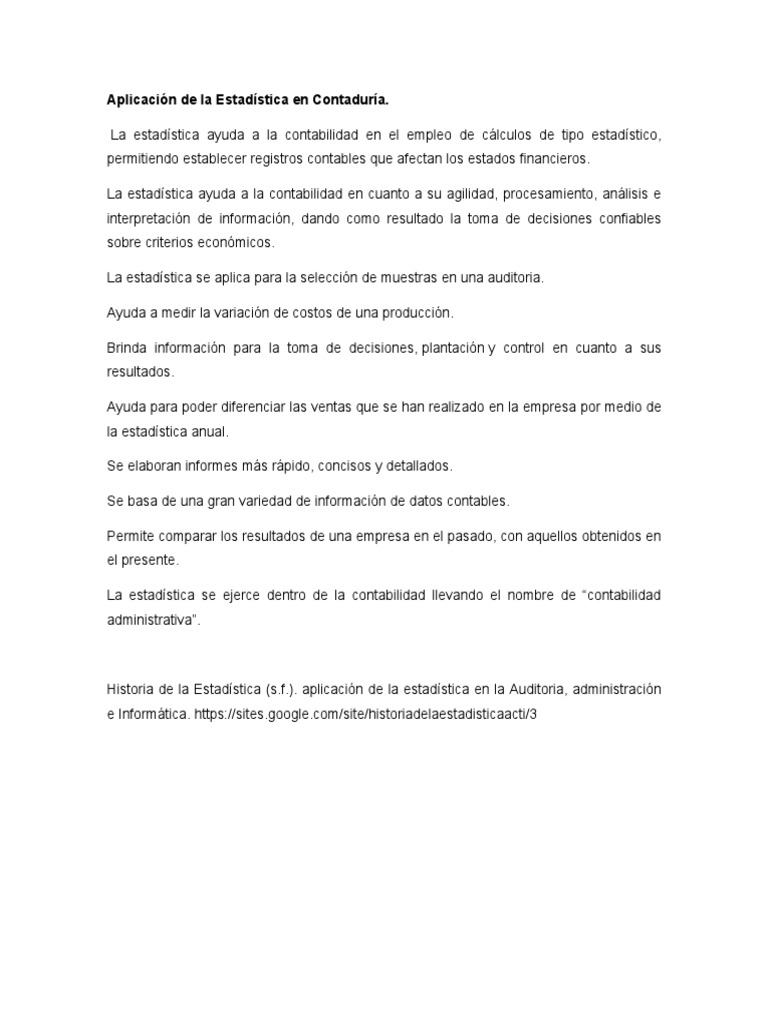 Estadística en Contaduría: Toma de Decisiones | PDF | Finanzas y dinero