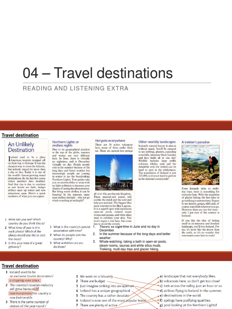 Reading and Listening Extra 04 | PDF