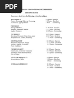 Dance Competition Score Sheet PDF | PDF