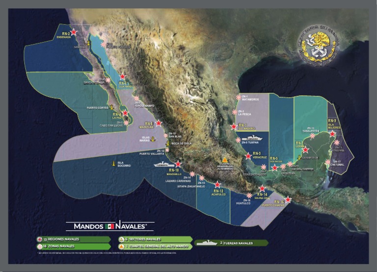 Mapa de Zonas Navales en México 2025 | PDF