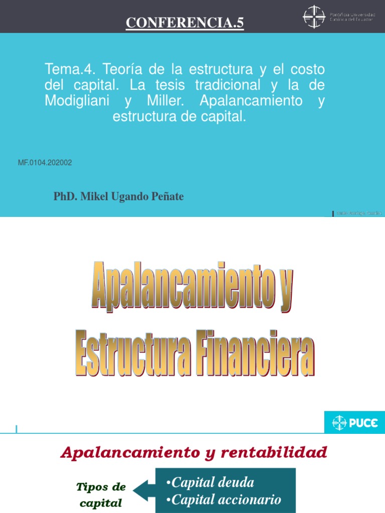 Conferencia.5.apalancamiento y Estructura de Capital - Mf0104.20202.1a1 | PDF | Compartir ...
