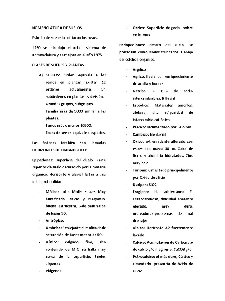 Clasificación y Nomenclatura de Suelos | PDF | Suelo | Roca (geología)