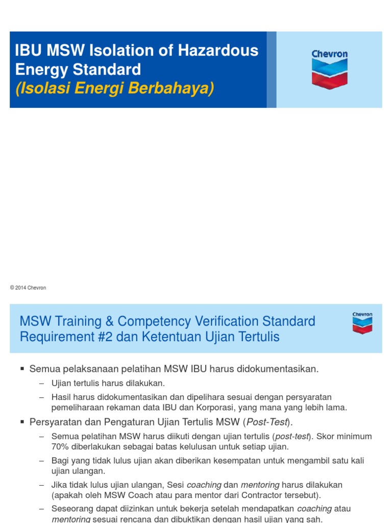 Isolation of Hazardous Energy Training - Ind | PDF