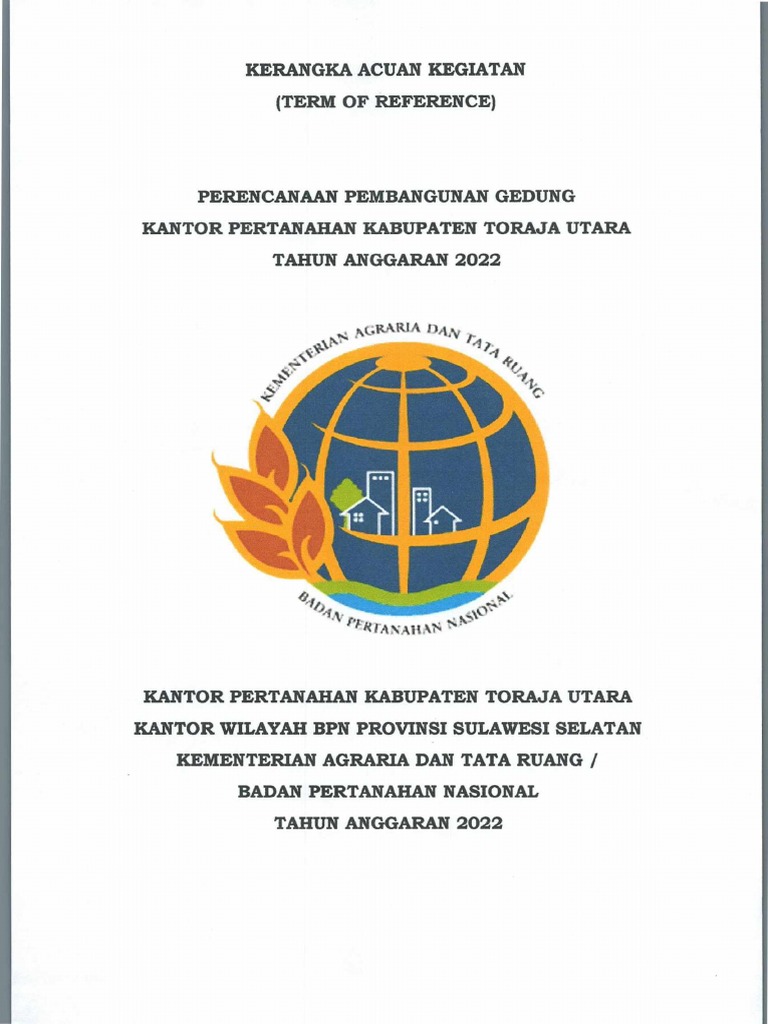 Kak Perencanaan Pembangunan Gedung Kantor | PDF