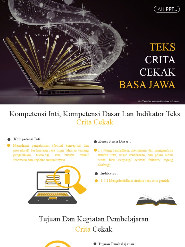 Kelas 8 KD 3.1 Daring 1 - Struktur Teks Cerkak | PDF
