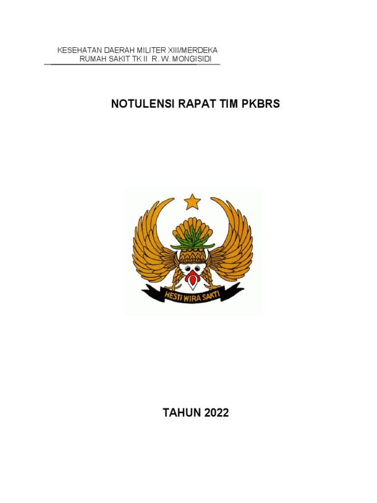 Notulen Rapat Tim PKBRS | PDF