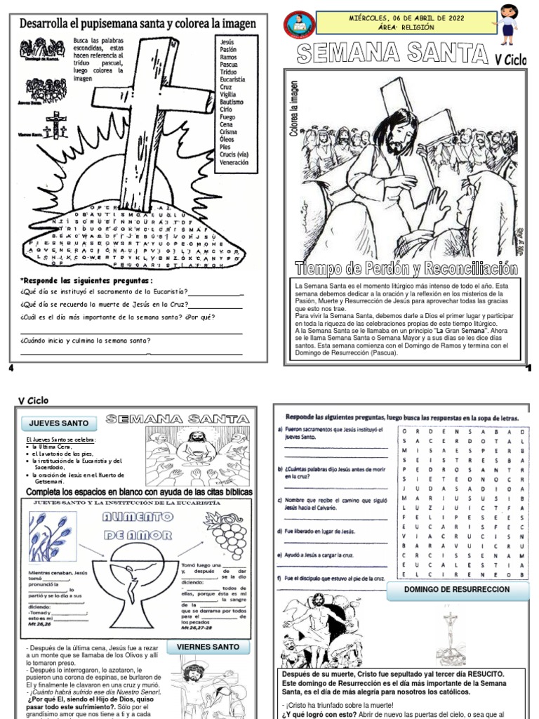 Religión | PDF | Pascua de Resurrección | Adoración Cristiana Y Liturgia