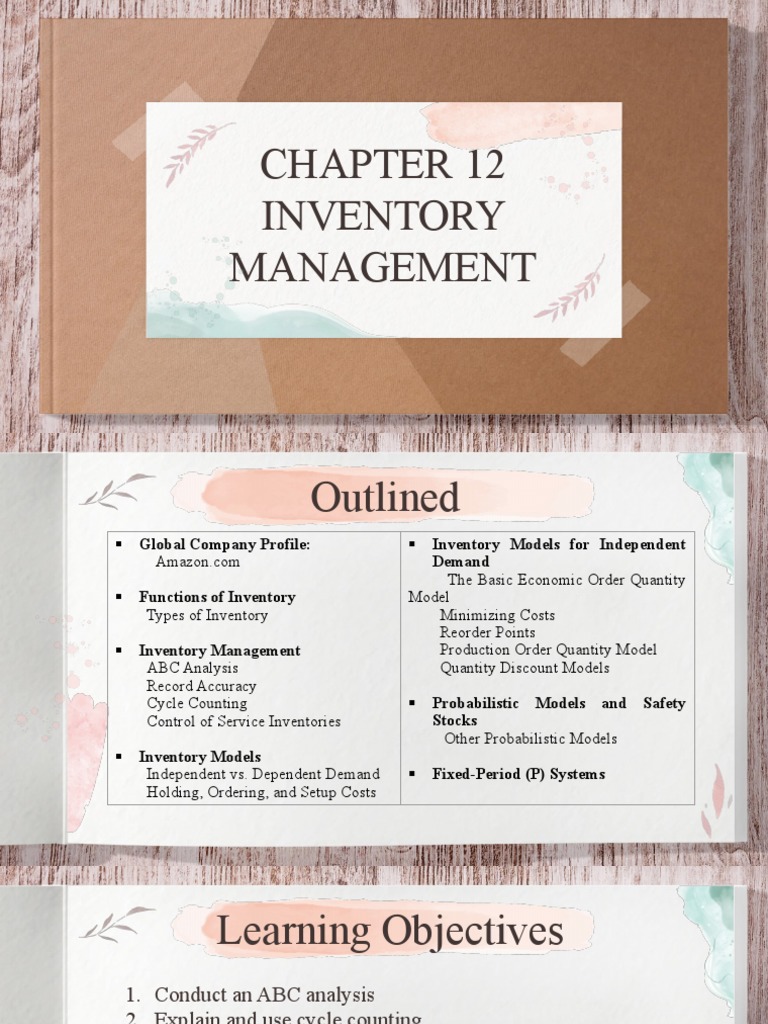 Chapter 12-Inventory Management | PDF | Inventory | Business Economics