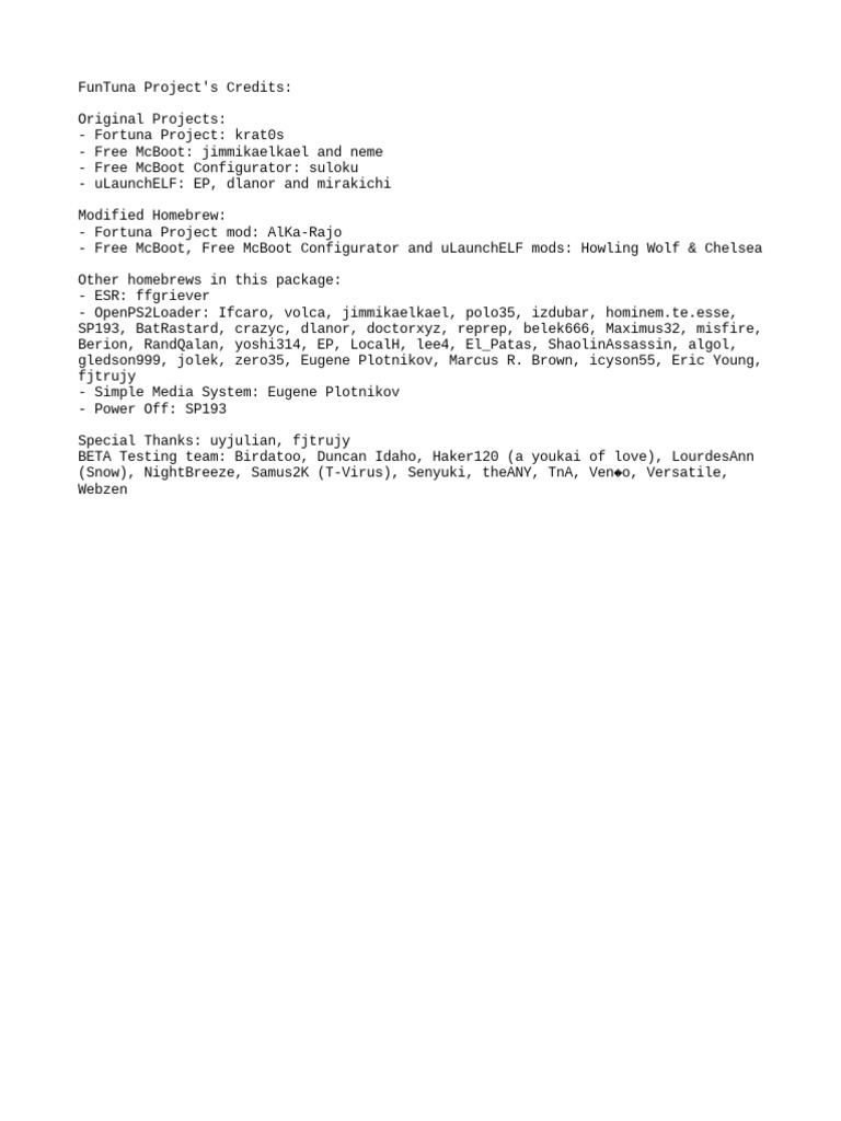 Credits | PDF