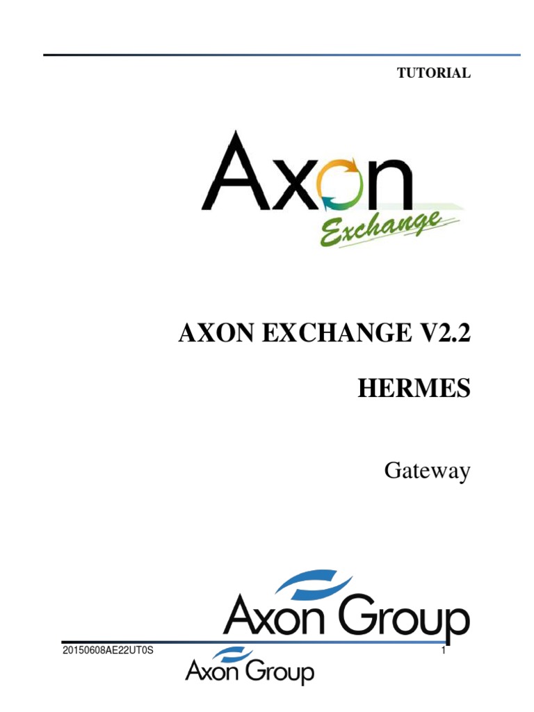 Tutorial Axon Exchange | PDF | Red de arquitectura | Informática