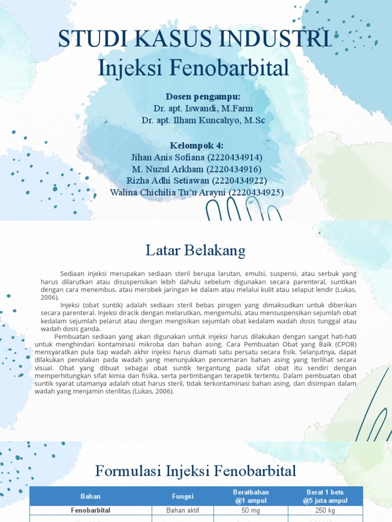 C4 - Injeksi Fenobarbital | PDF