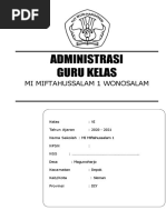 Administrasi Guru Kelas SD | PDF