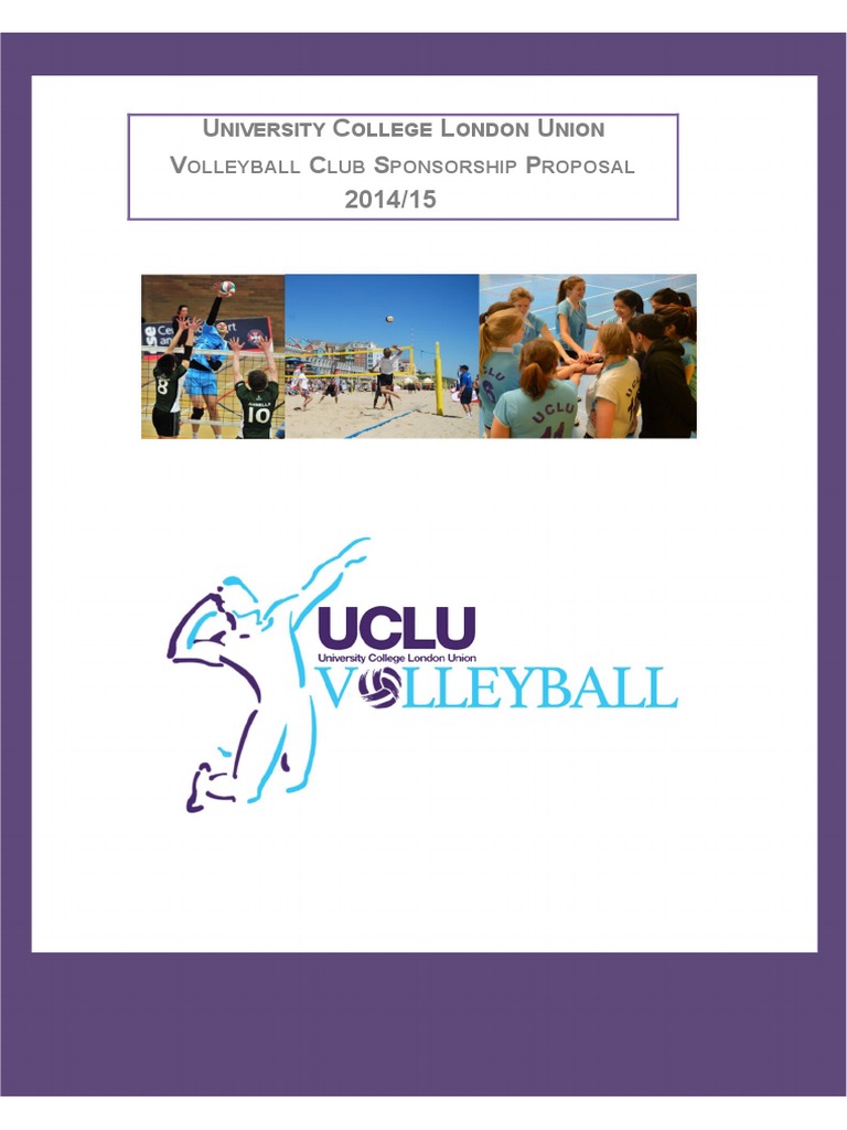 Uclu Volleyball Sponsorship Proposal | PDF | University College London ...