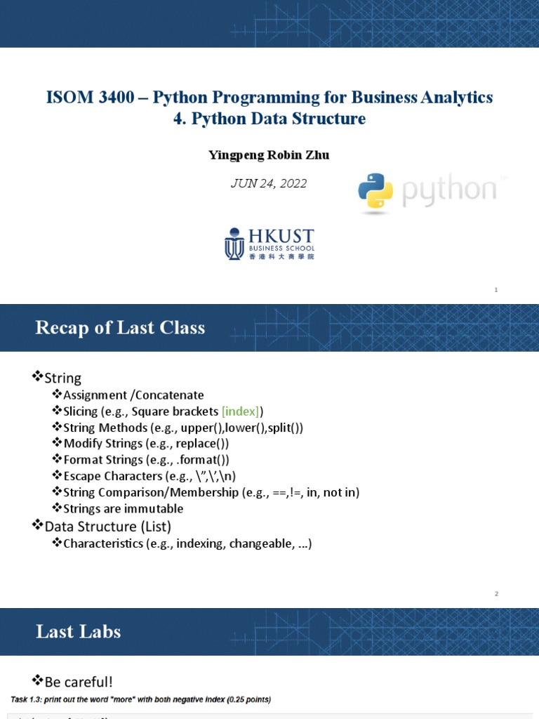 Python Data Structures: An In-Depth Exploration of Lists, Tuples, List Comprehension, and More ...