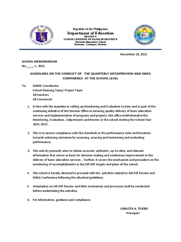 Guidelines On Aip-Sip Review | PDF | Evaluation | Monitoring And Evaluation