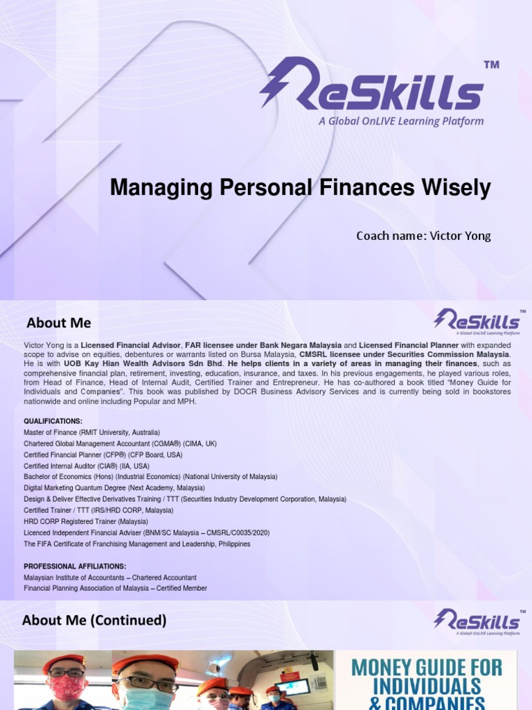 Managing Personal Finances Wisely | PDF | Investing | Insurance