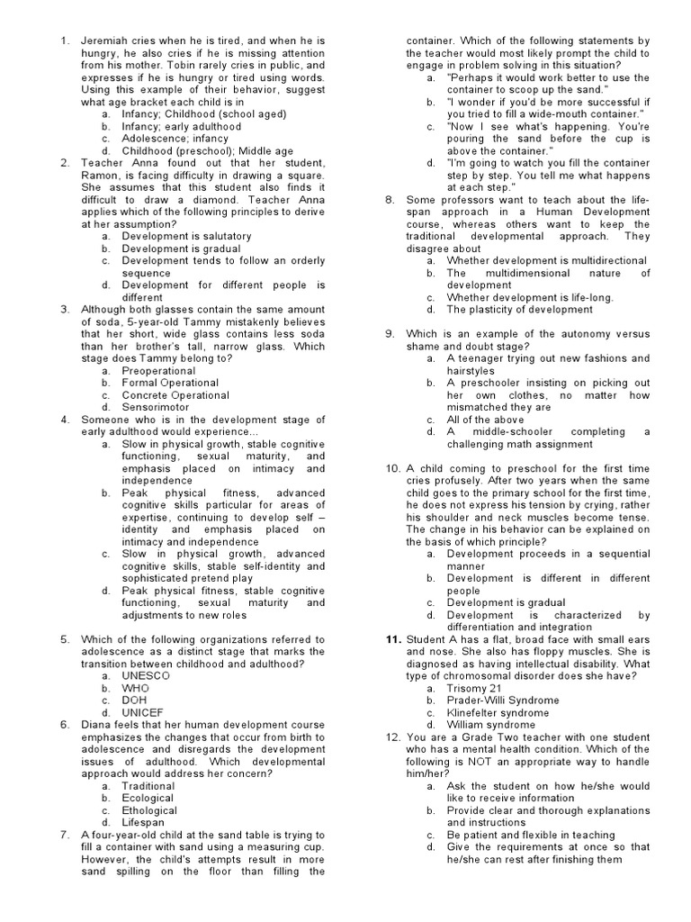 Let Quiz Compilation | PDF | Educational Assessment | Learning