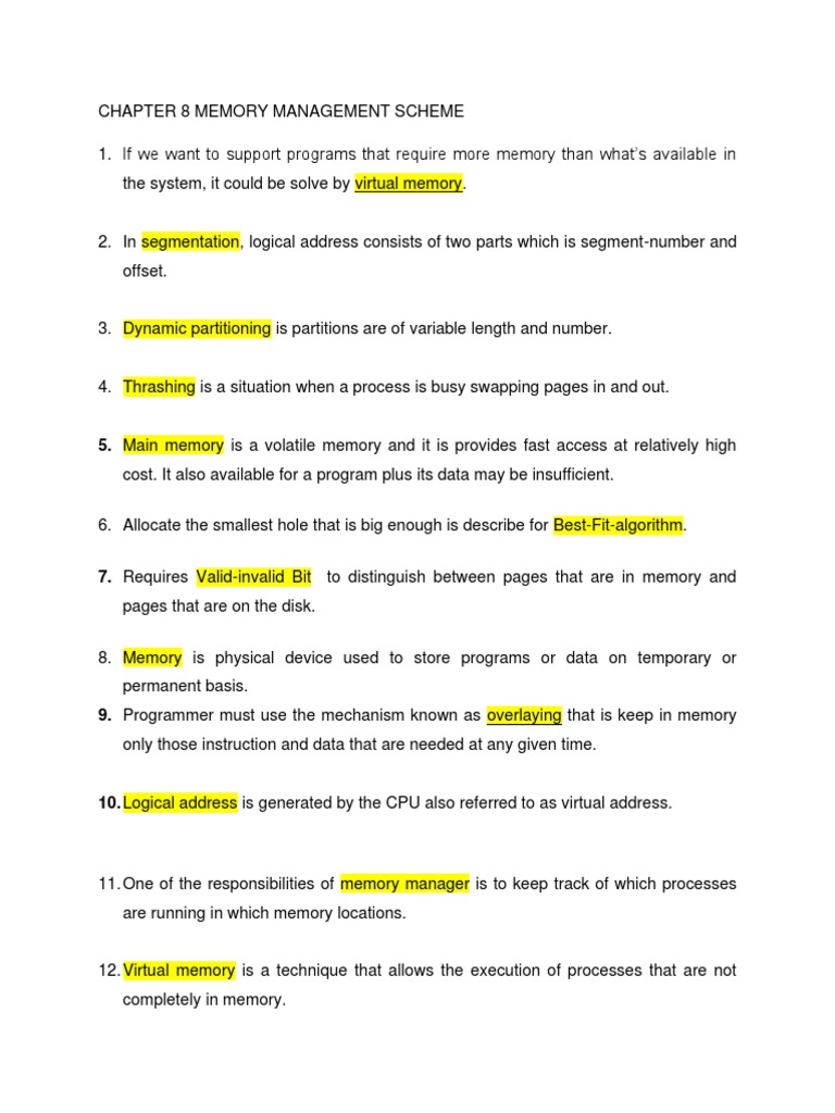 CHP 8 Exercise | PDF | Computer Data Storage | Data