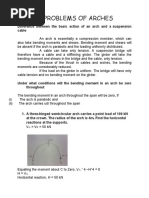 Arches - Problems | PDF | Bending | Structural Analysis
