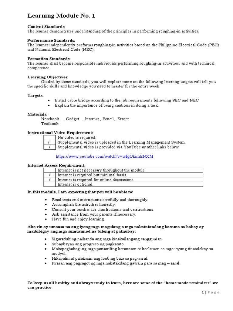 Grade 10 Eim LM q4 l3 | PDF | Electrical Wiring | Fuse (Electrical)