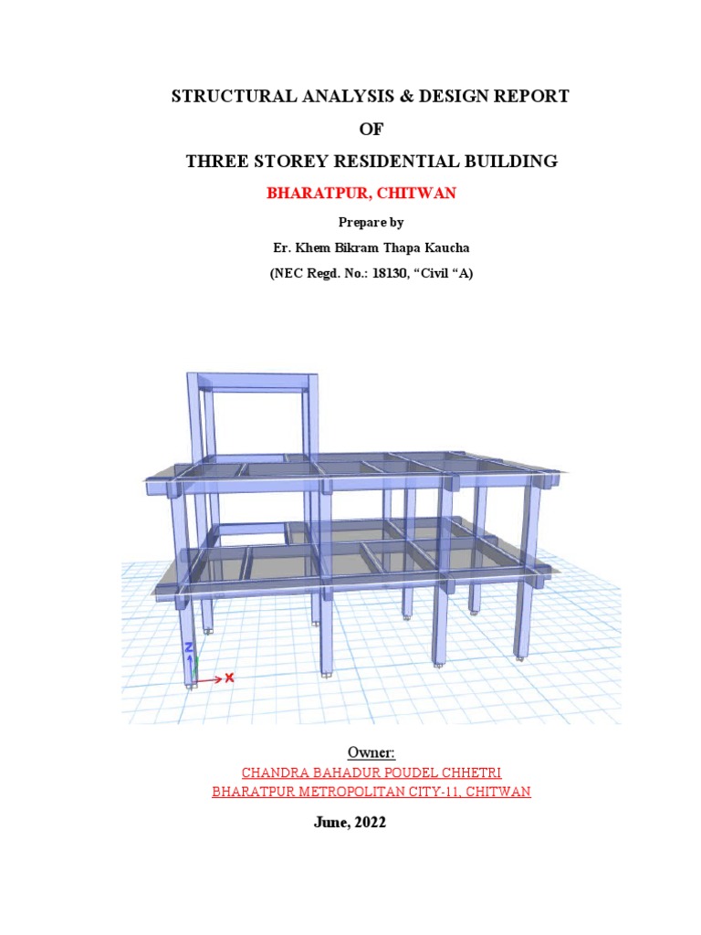 STRUCTURAL ANALYSIS Report | PDF | Strength Of Materials | Earthquakes