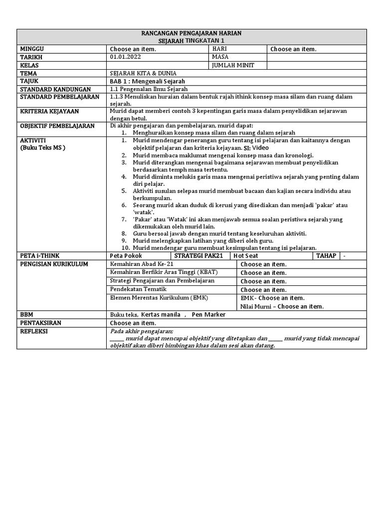 1.3 Masa Silam Dan Ruang Dalam Sejarah | PDF