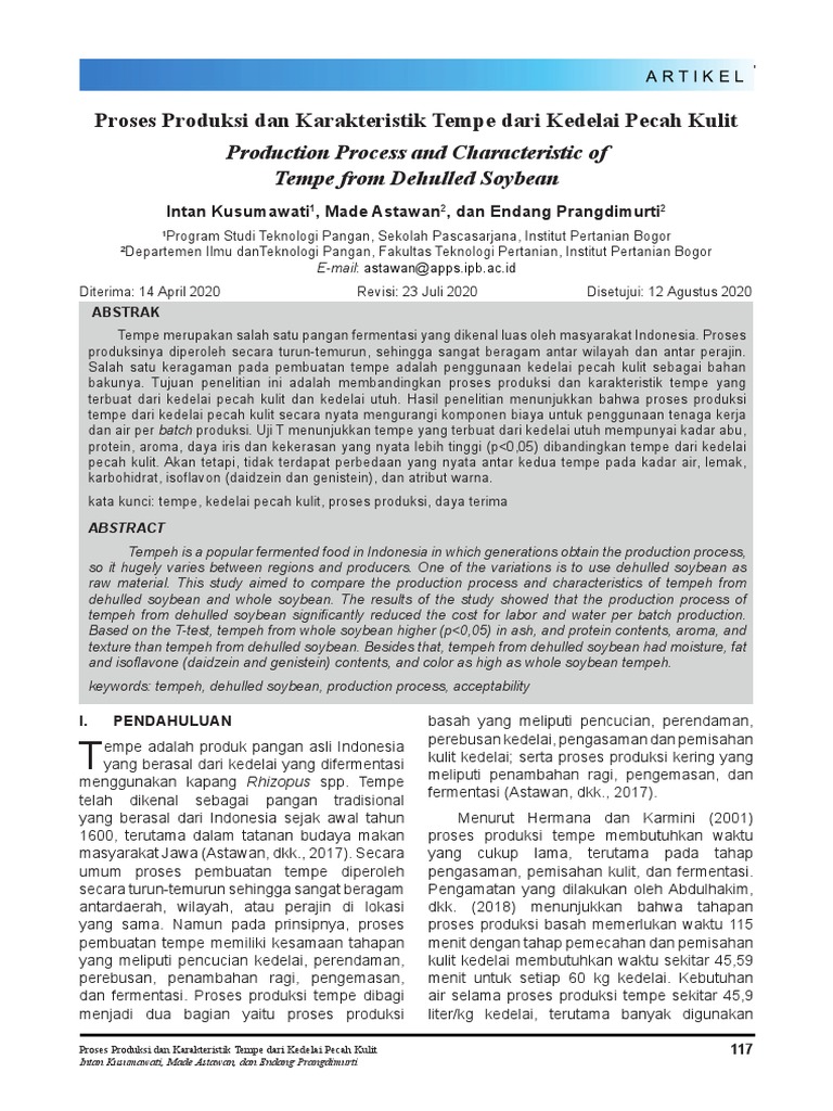 Proses Tempe | PDF