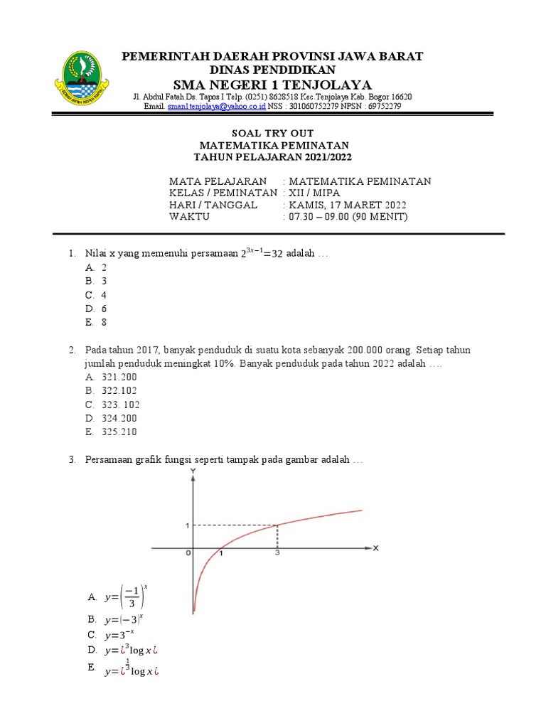 Matematika (Minat) | PDF