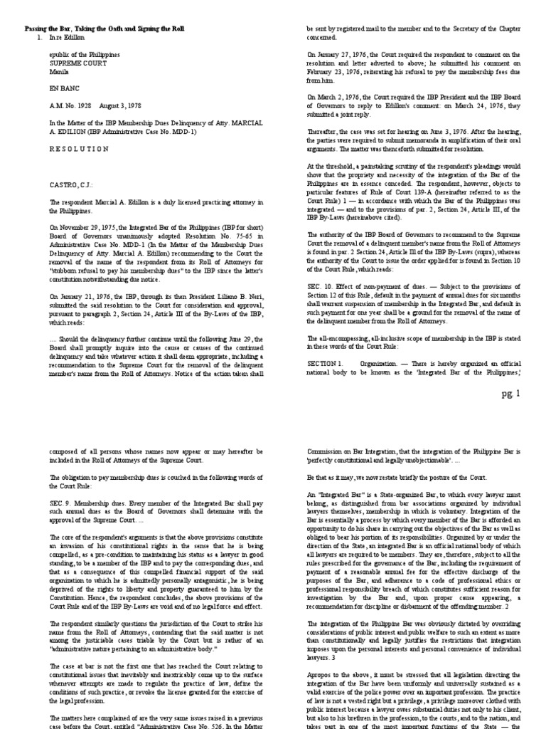 Passing The Bar | PDF | Lawyer | Oath Of Office