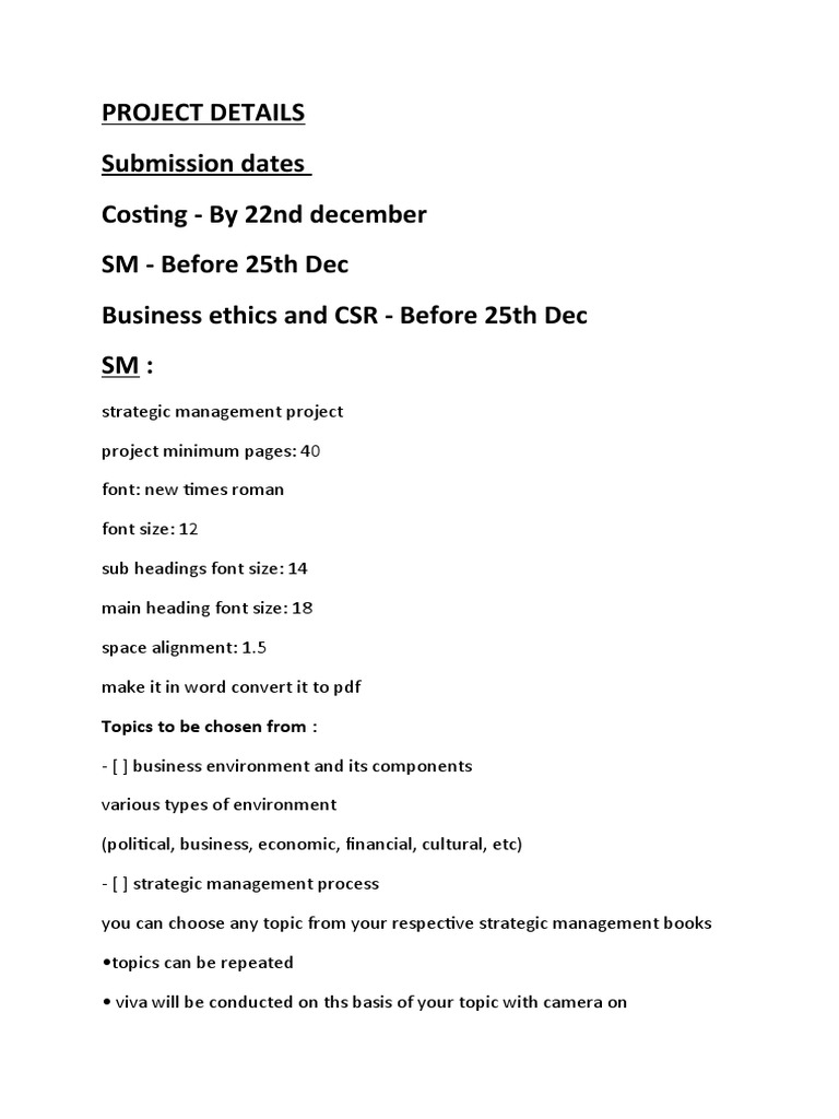 Mcom Sem 1 Project Details All Subjects | PDF