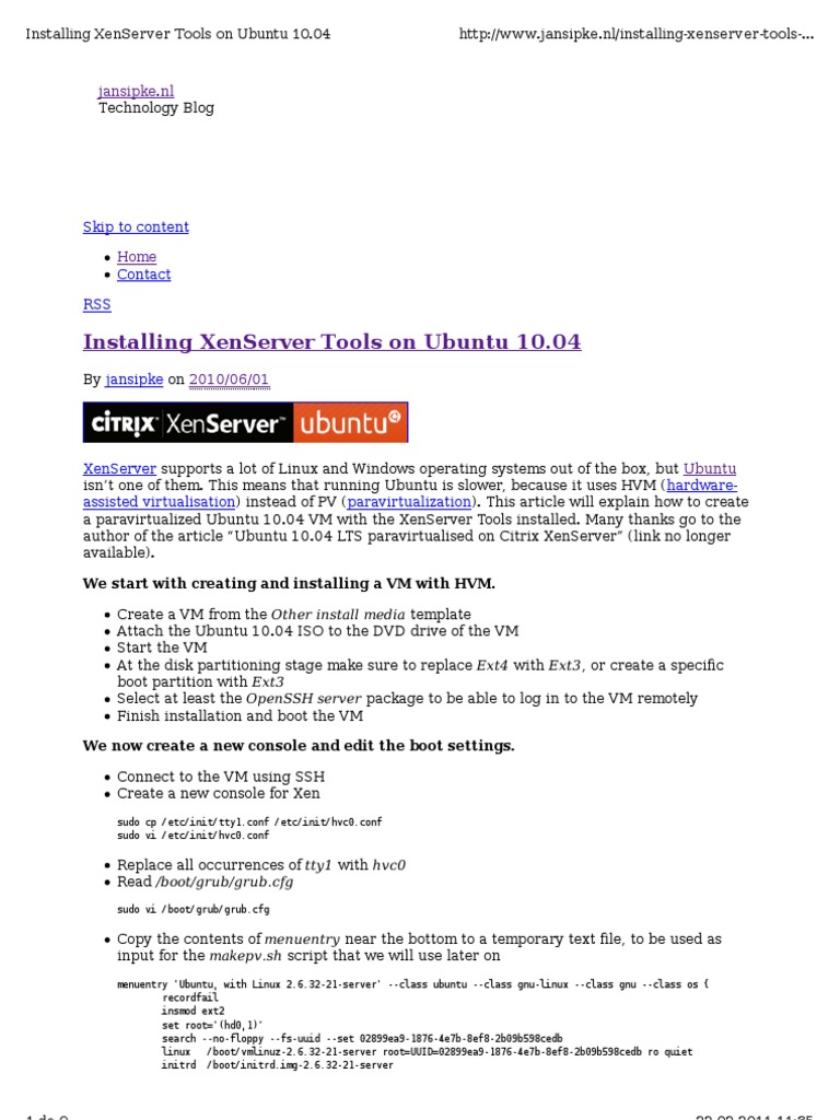 Xen Tools Ubuntu Pdf Ubuntu Operating System Unix Variants