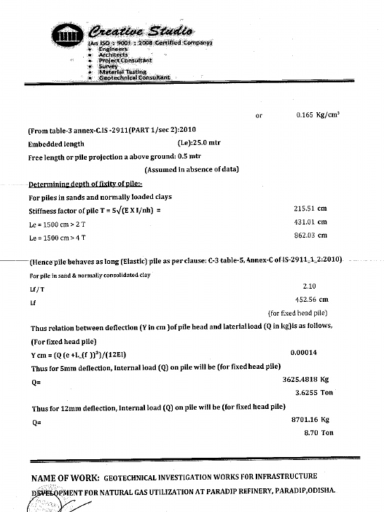 Geo Investigation Report P-4 | PDF