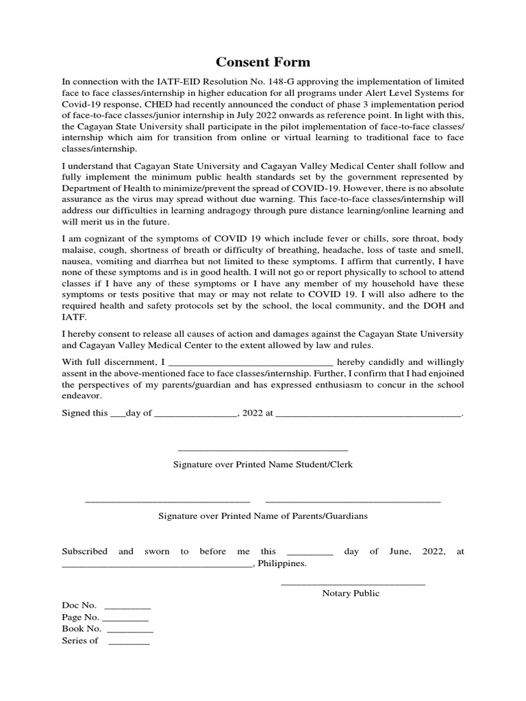 Consent-Form-.02 | PDF | Diseases And Disorders | Health Sciences