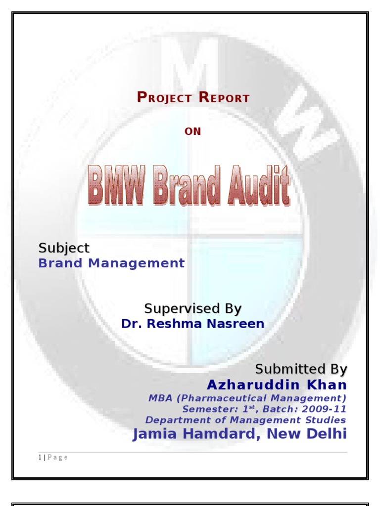 BMW Brand Audit Report | PDF