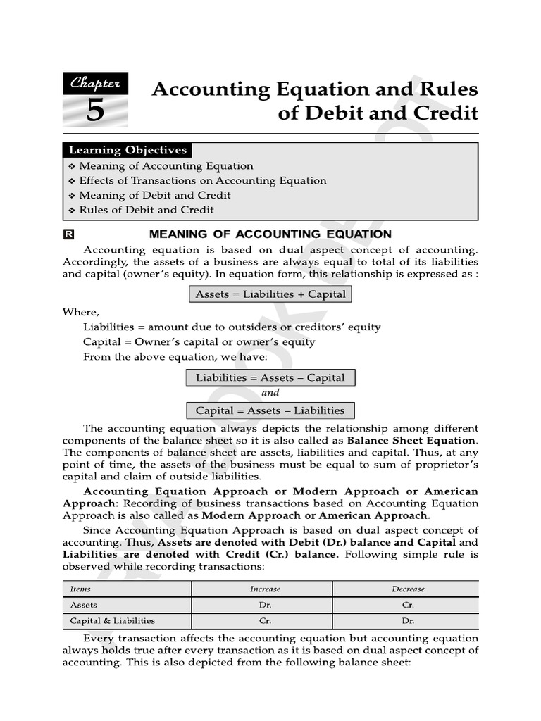 Accountancy 11 Ch-5 ABD | PDF