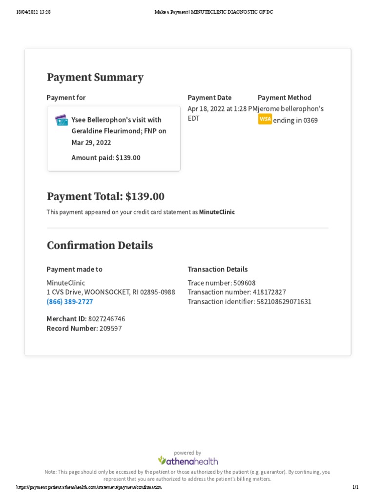 Payment Summary: This Payment Appeared On Your Credit Card Statement As ...