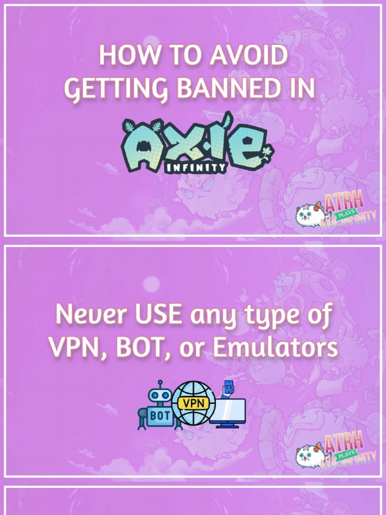 How To AVOID Getting Banned | PDF