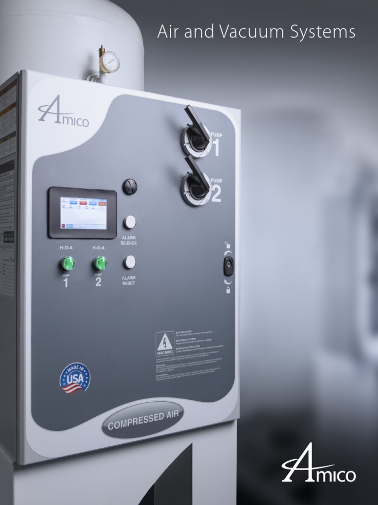 Amico Medical Air and Vacuum Systems | PDF | Pump | Electric Motor