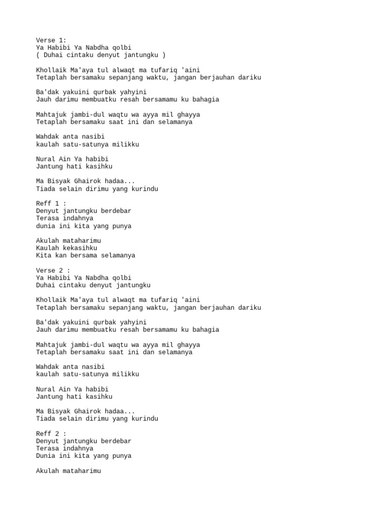 Lyric | PDF | Seni & Disiplin Bahasa